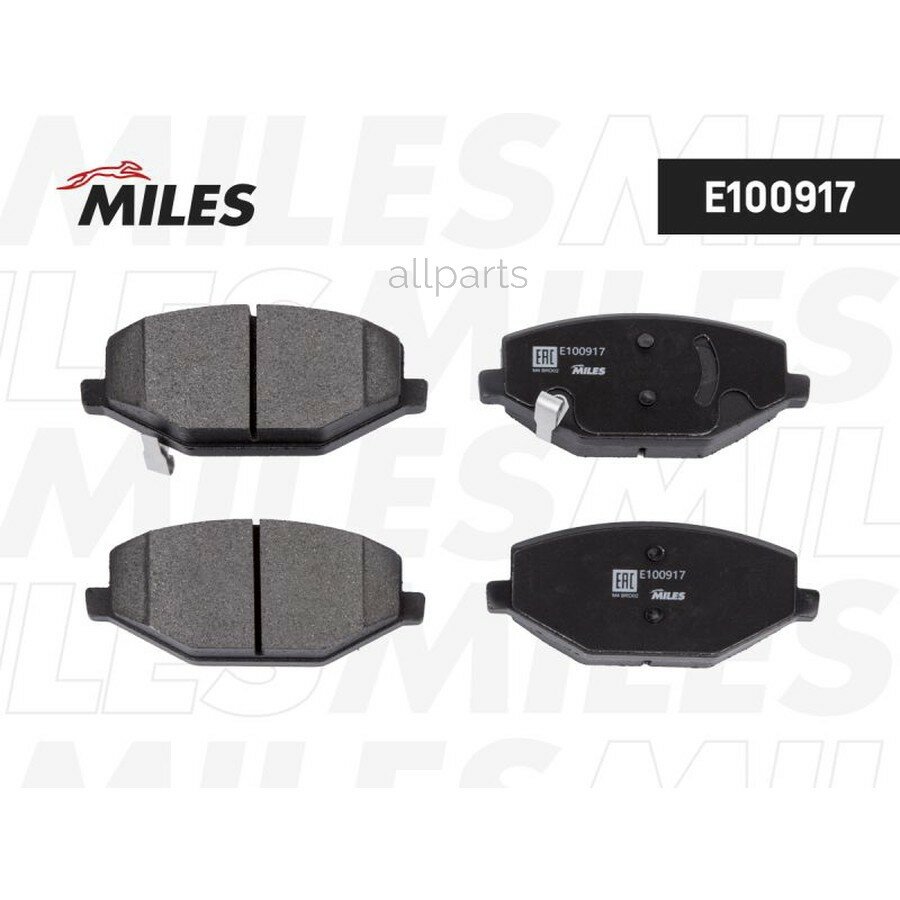 MILES E100917 Колодки тормозные GEELY COOLRAY 20- передние