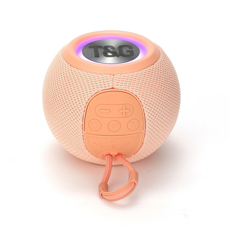 Портативная мини Bluetooth-колонкаTG337поддерживаетвоспроизведениес картыпамяти ифункциюусиления низкихчастот, Розовый