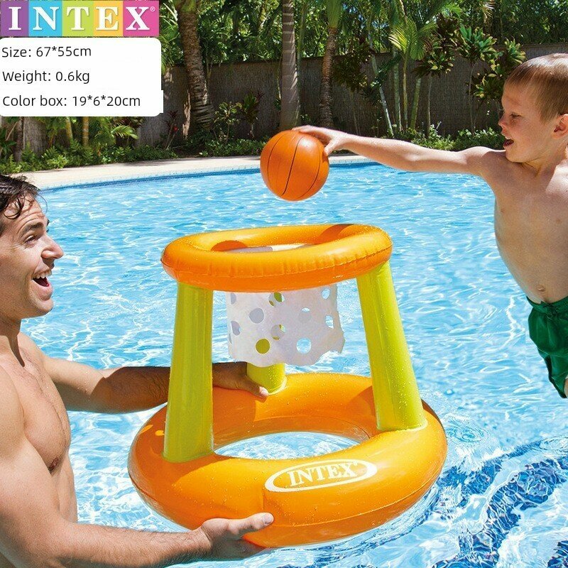 Intex детский газон-амфибия надувной футбольный каркас для взрослых, водные плавательные ворота, футбольная сетка,
