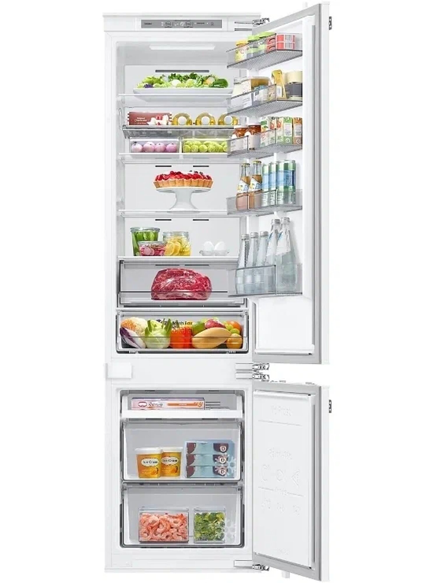 Холодильник Samsung BRB70F30AEF0EO, No Frost, двухкамерный, белый