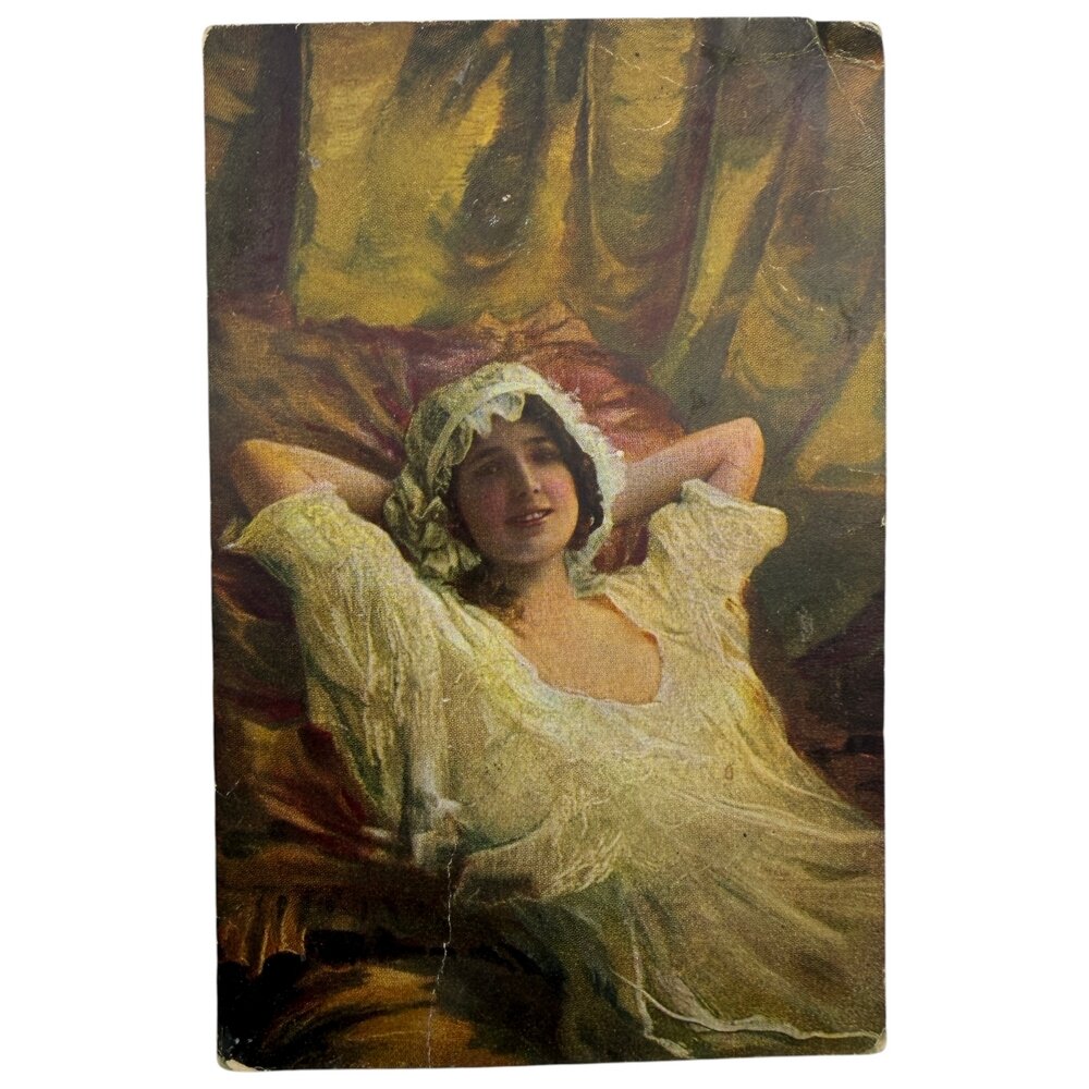 Почтовая открытка "Вебер - Утро" 1910-1917 гг. Германская Империя