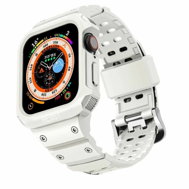 Ремешок для Apple Watch 40/41 mm ModMac с противоударным бампером Beige