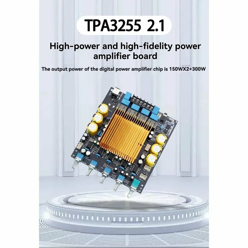 (Y X ) TPA3255 Плата Усилителя HIFI 2.1 Канал QCC3084 Bluetooth 5.4