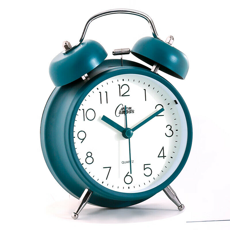 Kangbas Alarm Clock for Children And Students, Retro Mechanical Bell Alarm Clock with Loud Volume, Timepiece, 2316 Green