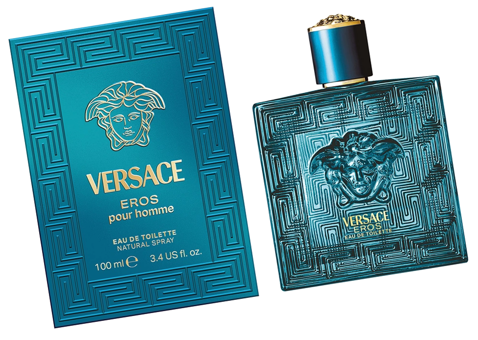 Versace Eros Edt 100 мл мужской - Версаче Эрос туалетная вода с древесными нотами