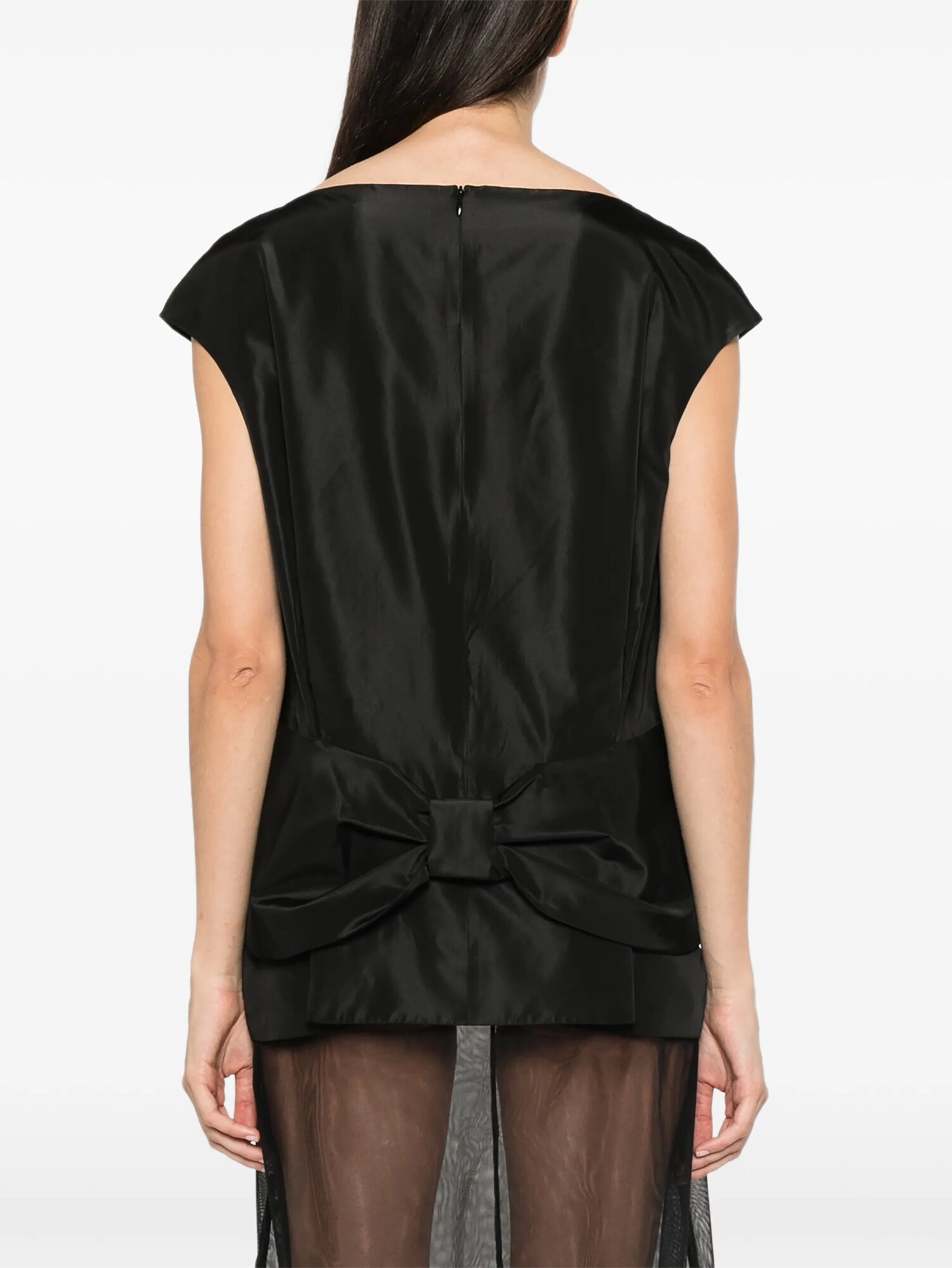 Топ Simone Rocha Bow-detail peplum top, размер 10 — фото 1