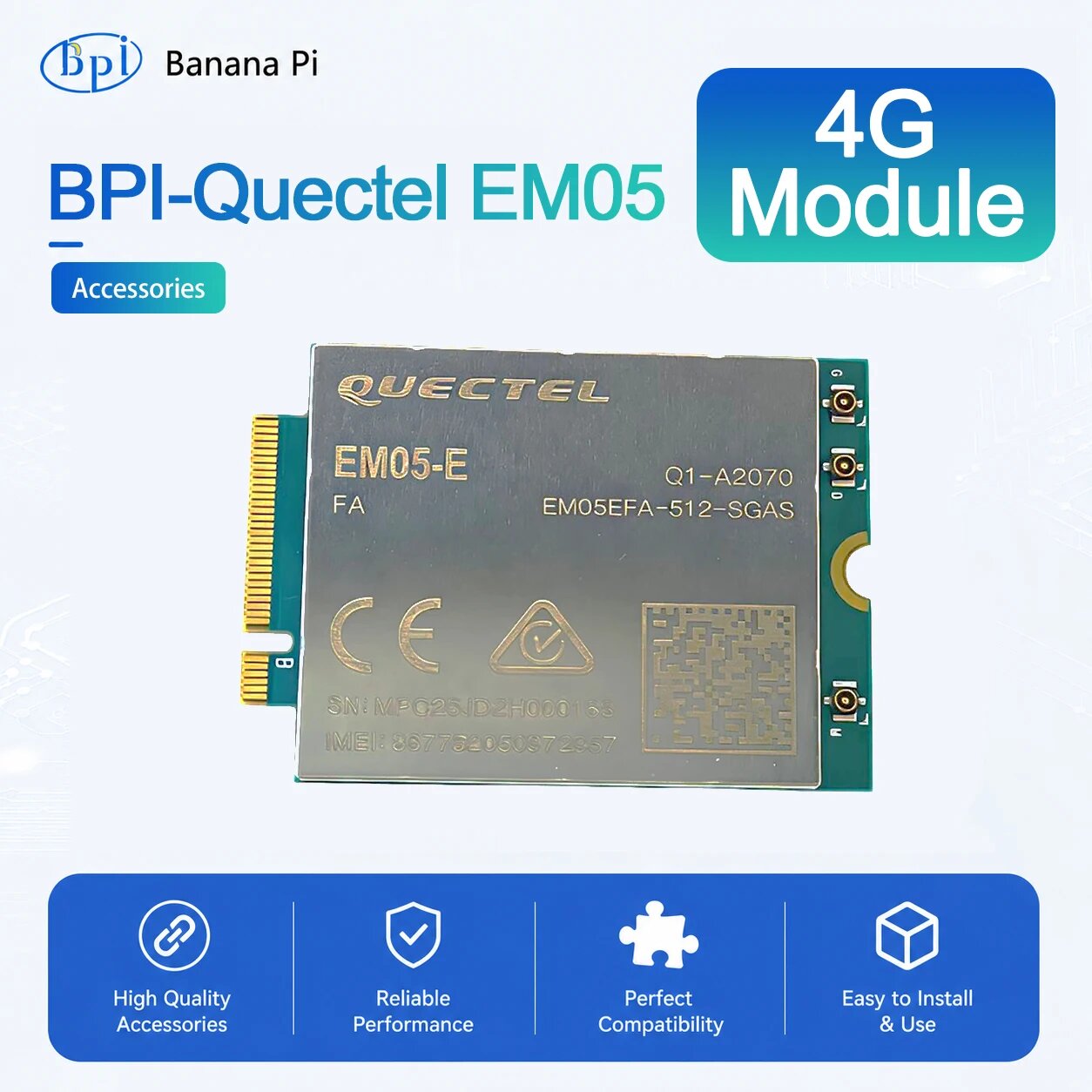 Модуль 4G Quectel EM05 для Banana Pi BPI-R4/BPI-R4 PRO