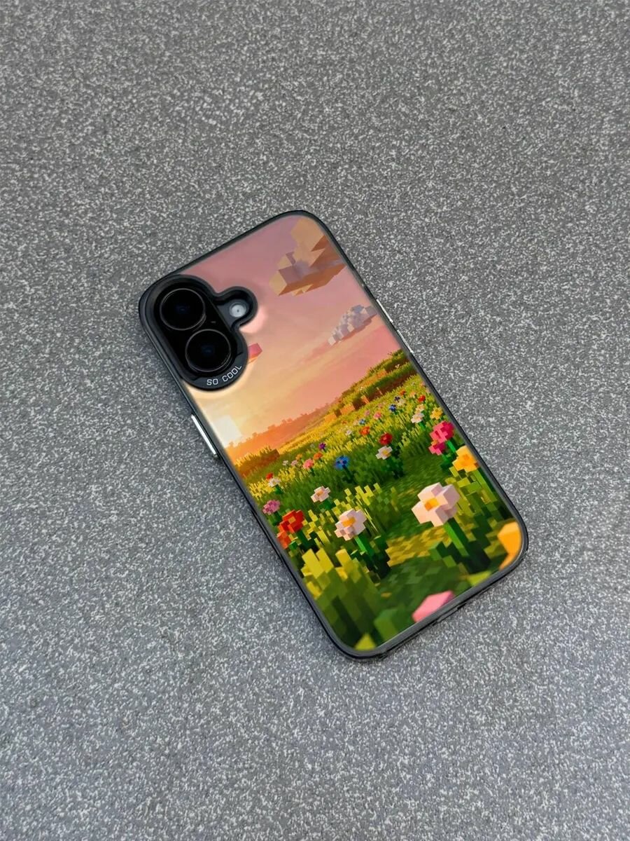 Чехол на Iphone 16 Plus minecraft — фото 1