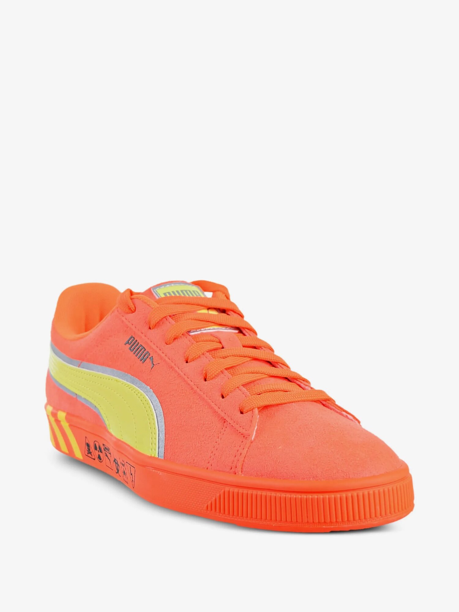 Кроссовки PUMA Hazard Orange, размер 11.5, green/orange — фото 1