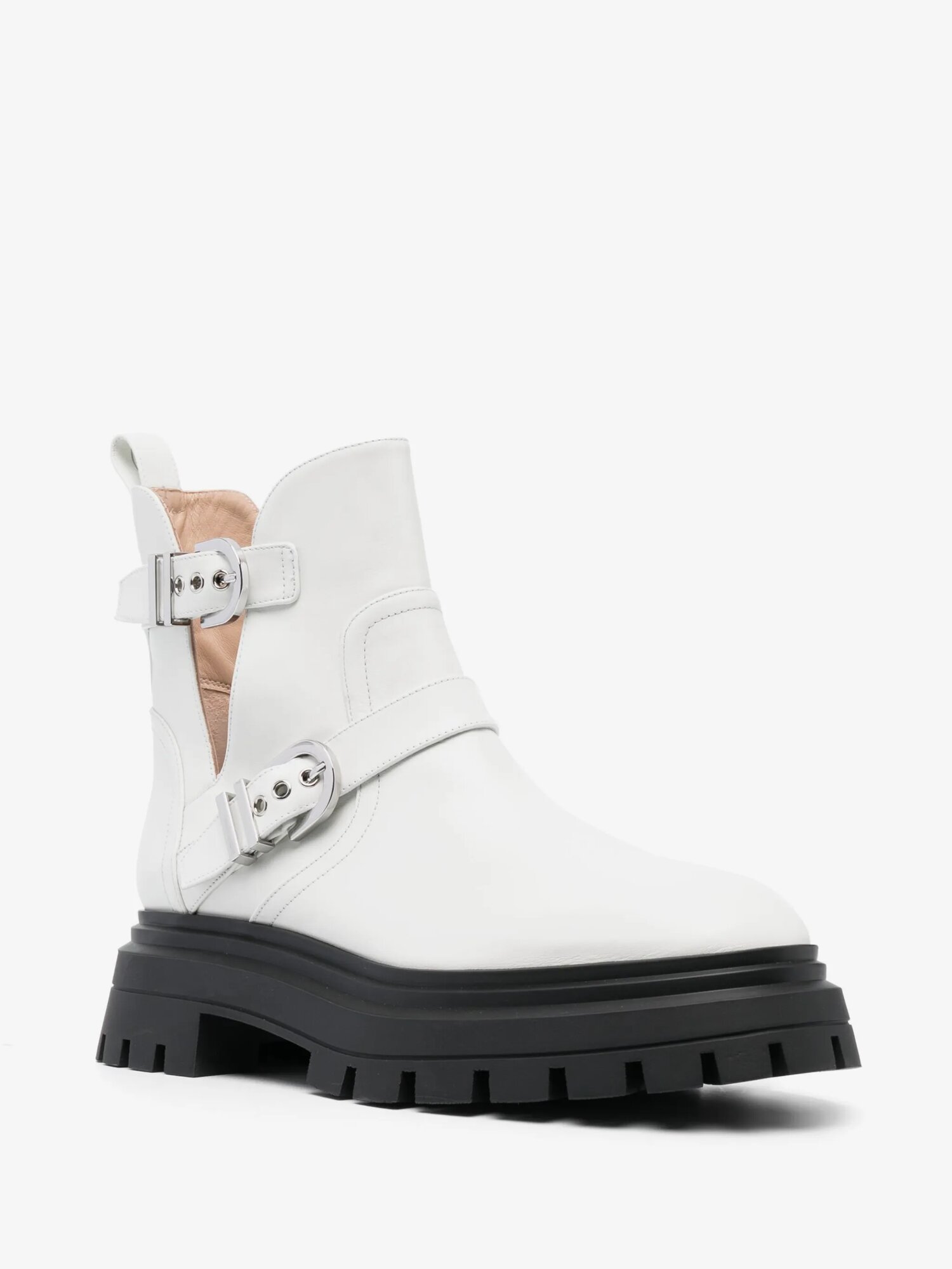 Ботинки Stuart Weitzman Maverick Bedford, размер 39, бежевый/белый — фото 1