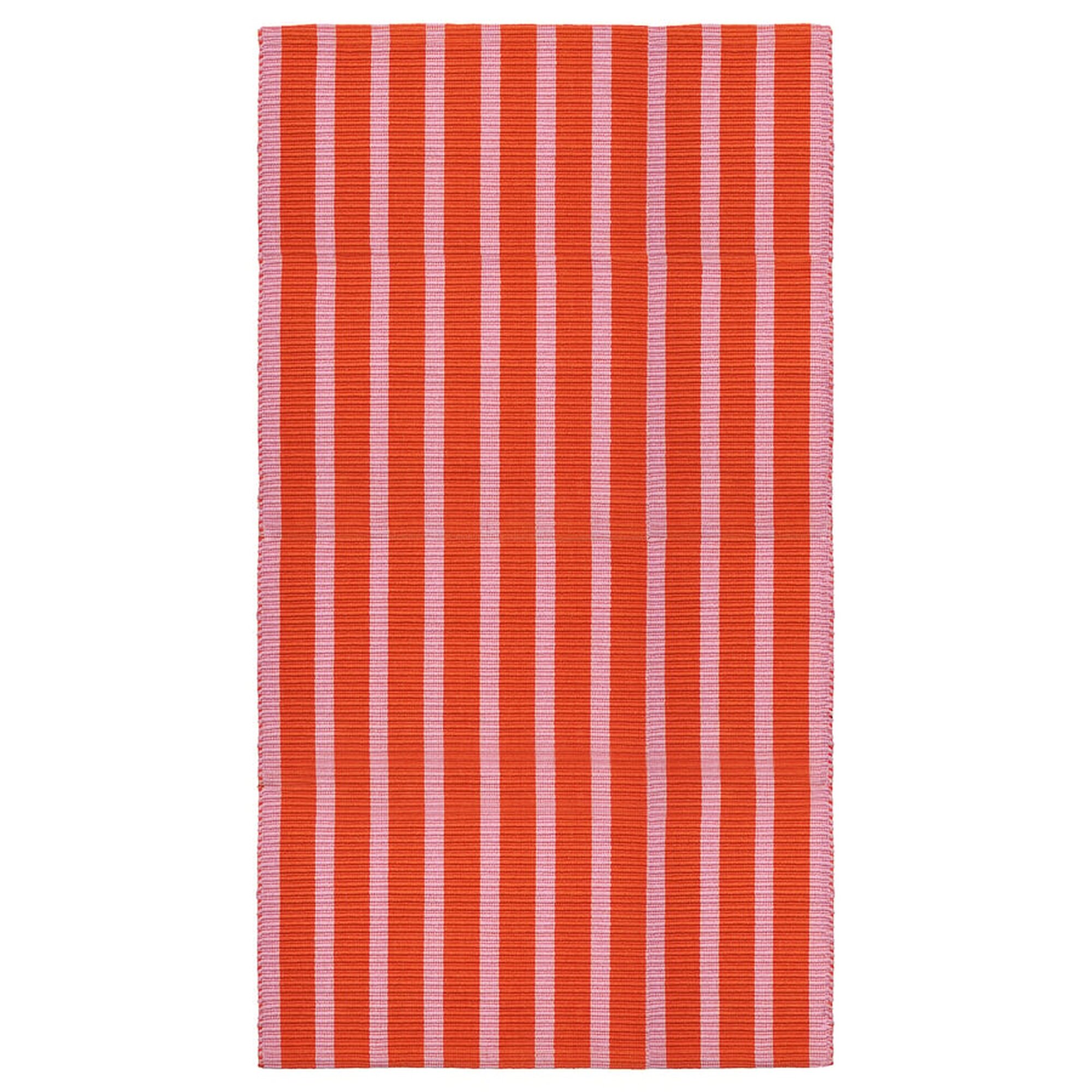 Ковер безворсовый IKEA VAGSKYLT, цвет розовый/оранжевый, 80x150 см, 805.870.06_IKEA