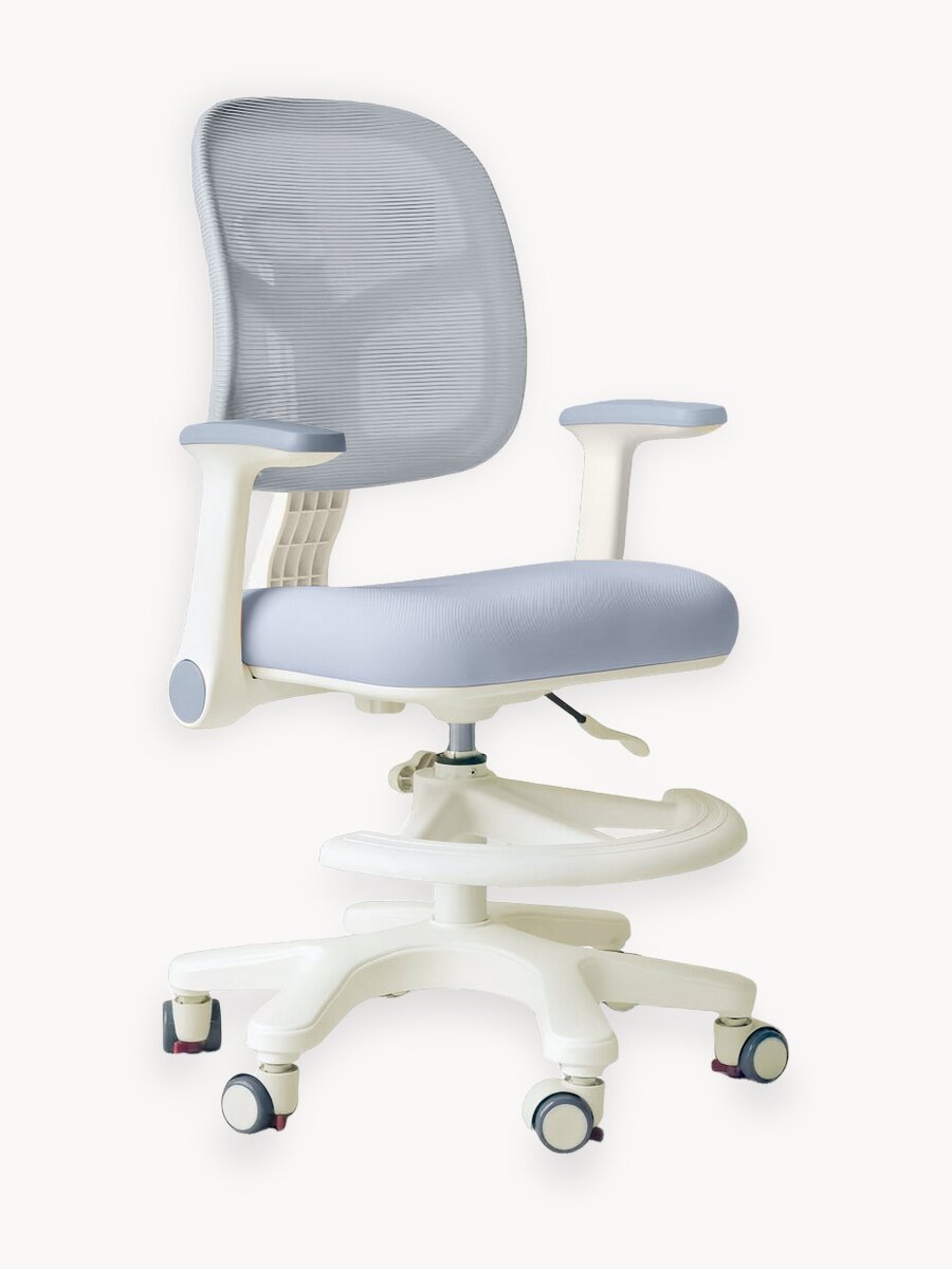 Растущее компьютерное детское кресло Ergokids Bambi Air Y-309 серое