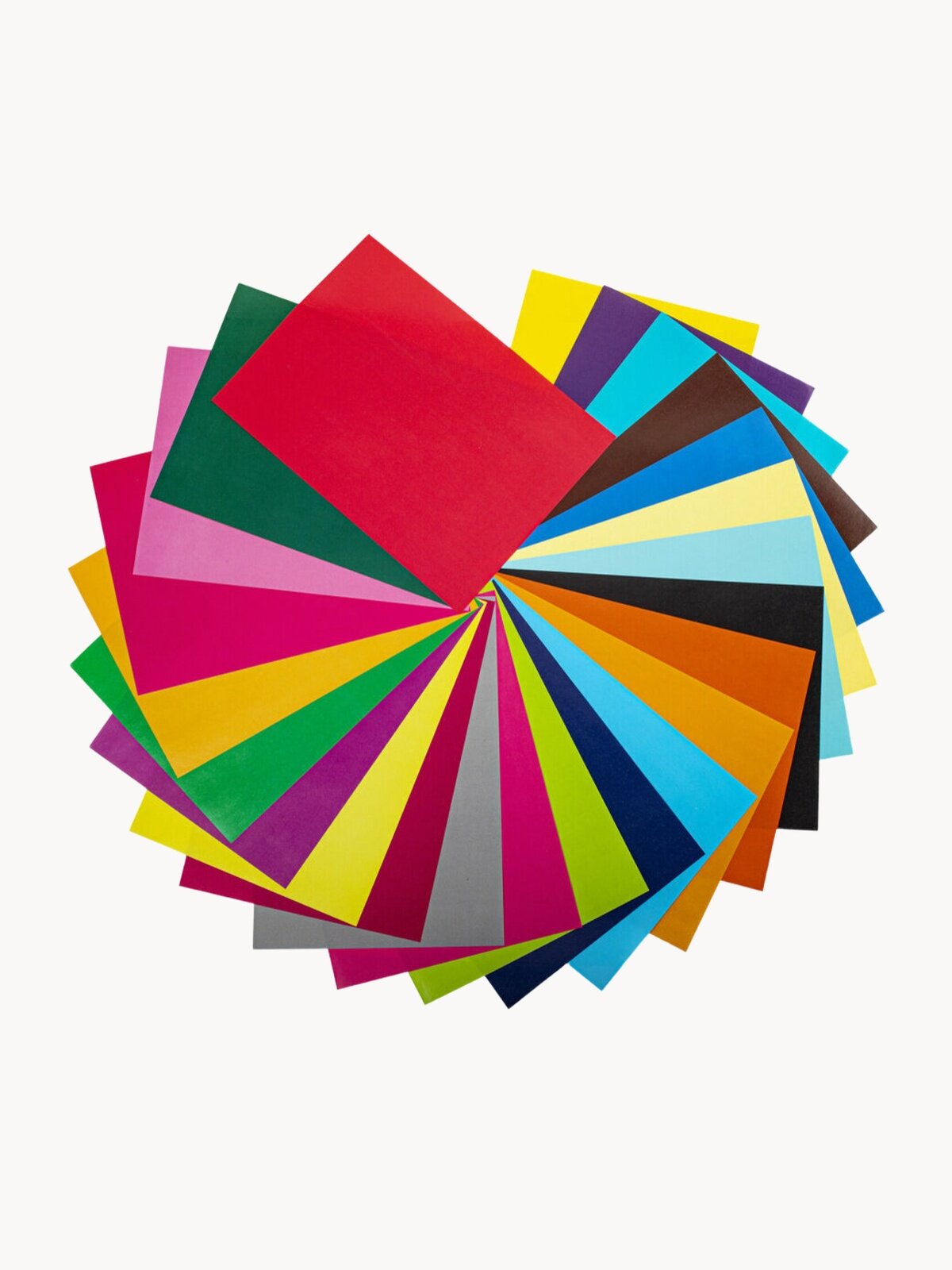 Цветная мелованная бумага для творчества и оформления А4, 24 листов, 24 цвета, папка, индивидуальная упаковка, Brauberg Kids, 200х280 мм, 115163