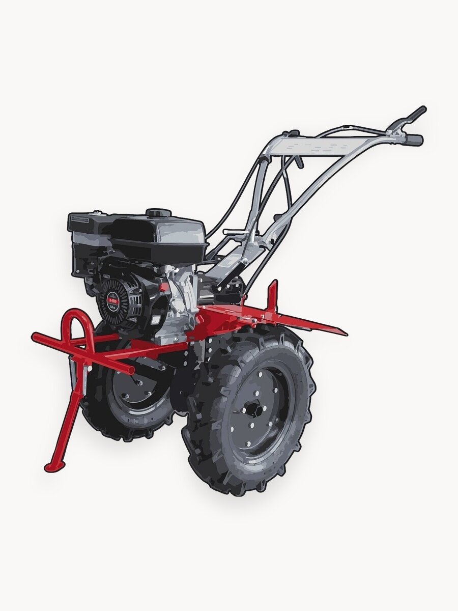 ЗУБР МТШ-500 мотоблок бензиновый с ВОМ, 212 см3