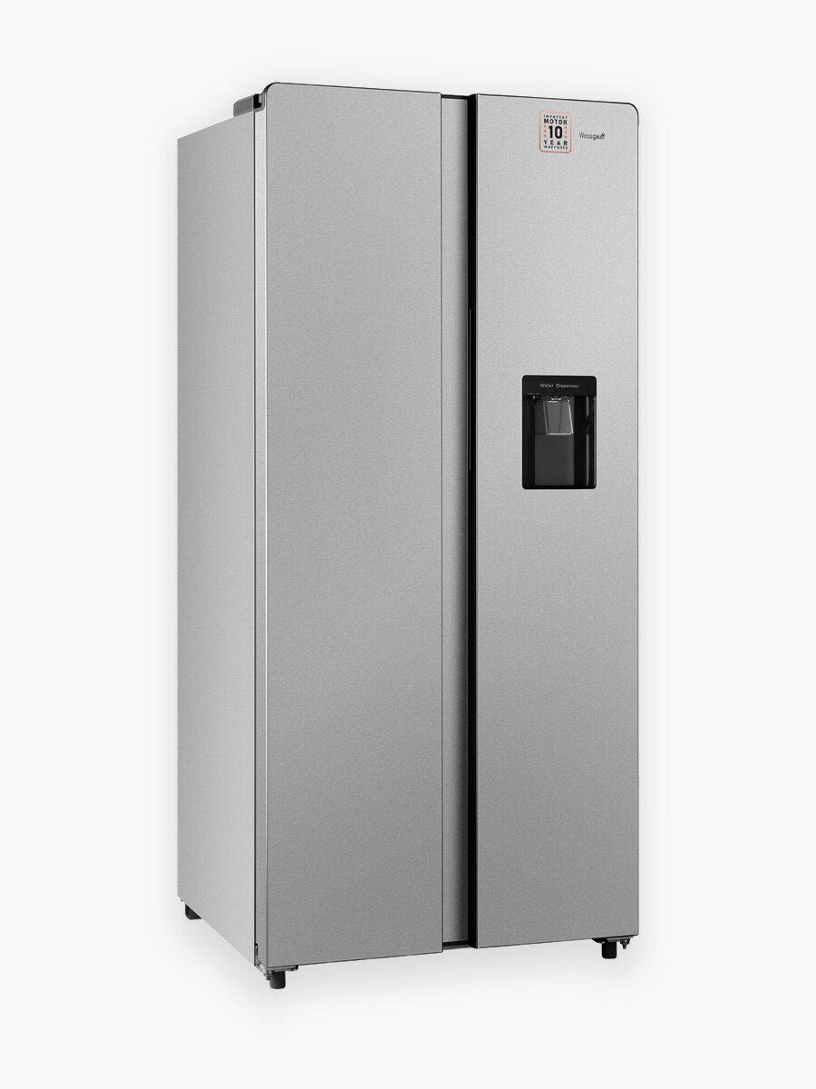 Отдельностоящий холодильник Side by Side, инвертор и подача воды, Weissgauff WSBS 600 X NoFrost Inverter Water Dispenser