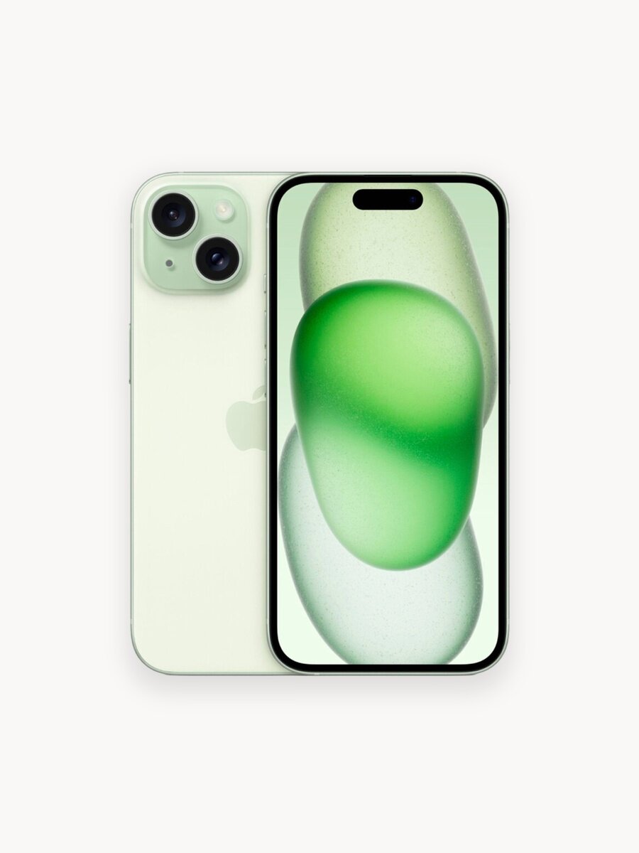 Смартфон Apple iPhone 15 Plus 128 ГБ, Dual: nano SIM + eSIM, Зеленый (без RuStore)