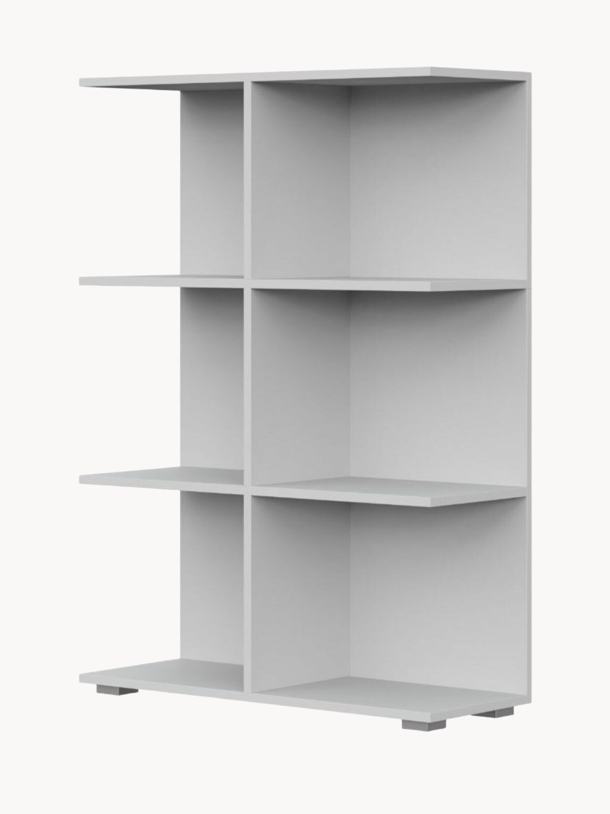 QUANT (квант) стеллаж СТ-2, ЛДСП, 6 полок, 74 х 111.9 х 30 см, Белый