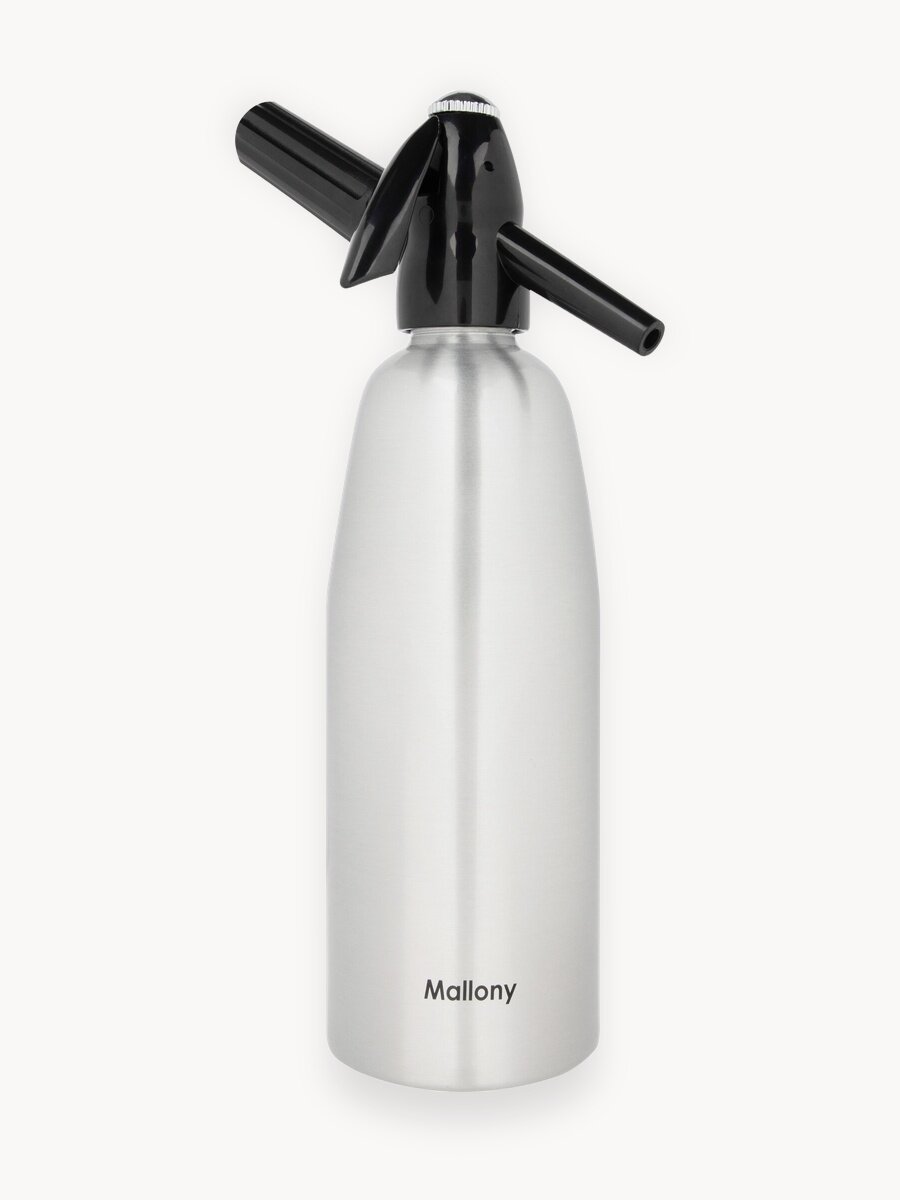 Сифон для газирования воды и напитков Mallony Allegria, 1 литр, серебристый