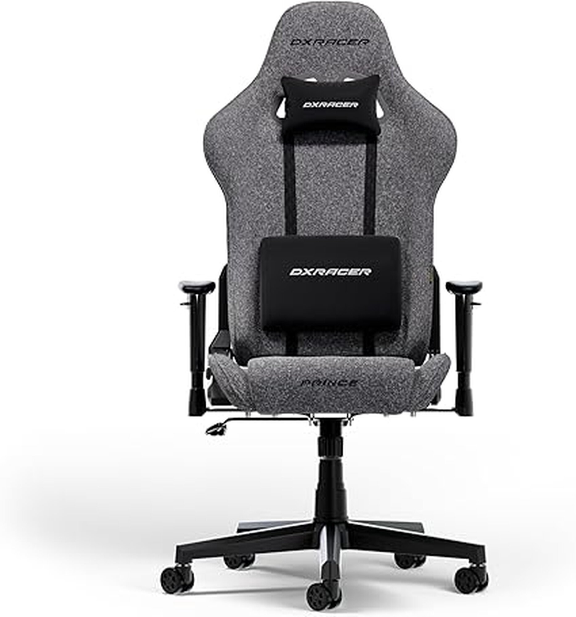 Компьютерное кресло - DxRacer PRINCE L Gray Fabric Original - цвет серый/черный, PRINCE-L-F24-FBC-G-X1