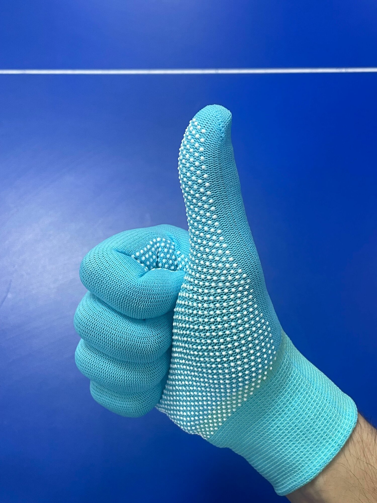 Чёткие перчатки, нейлон, ПВХ, текстиль, универсальные, L, 10 пар