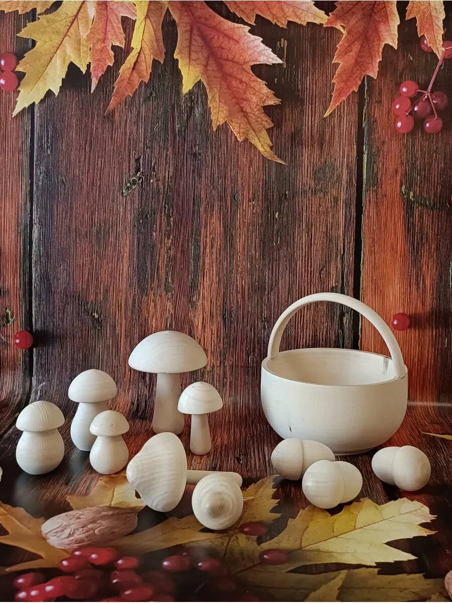 Набор развивающих деревянных игрушек Дары осени