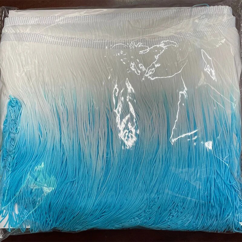 Бахрома из полиэстера 20см, 1 ярд, abei Бирюзовый, 20 1Yard