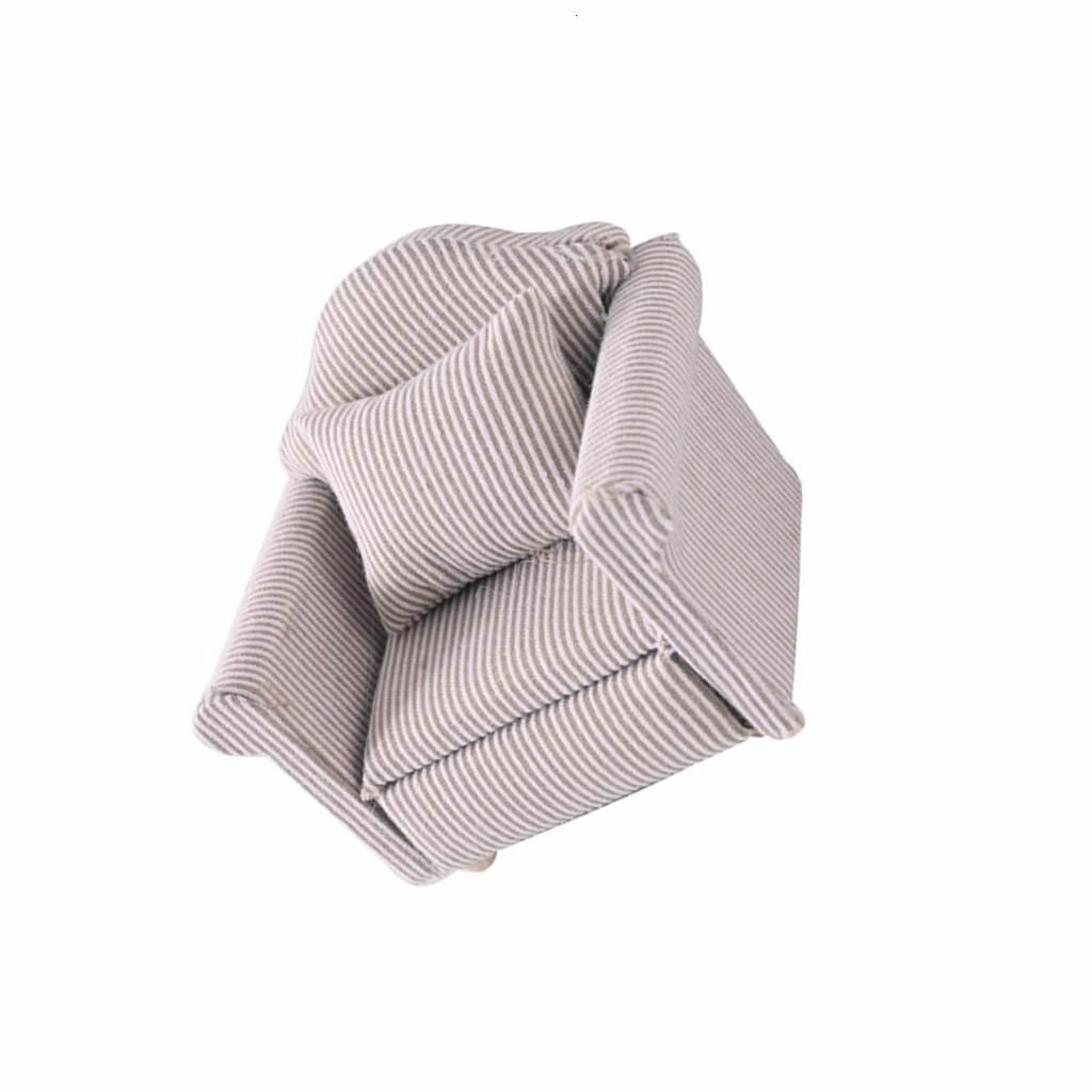 Миниатюрная модель дивана для кукольных домиков 1/12, - Одноместный диван