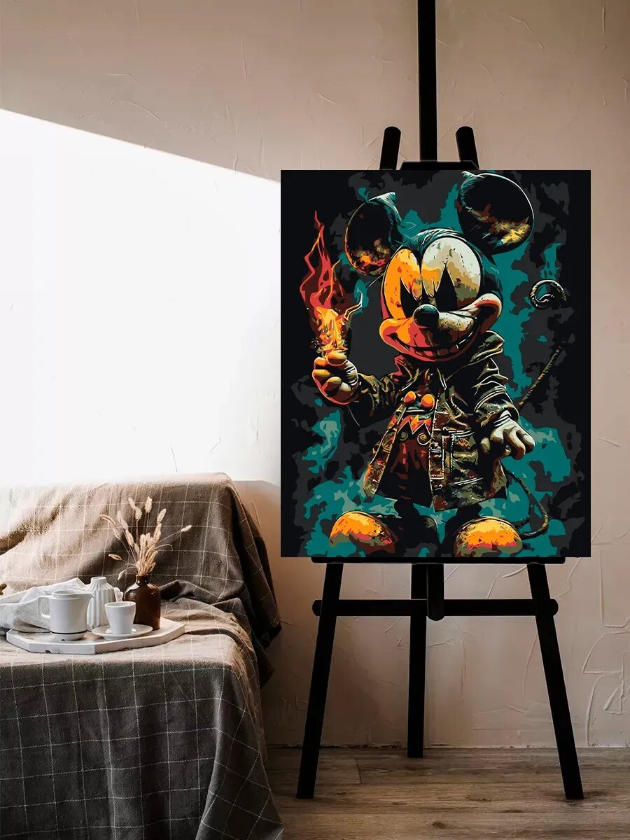 Картина по номерам Mickey Mouse Disney Злой Микки