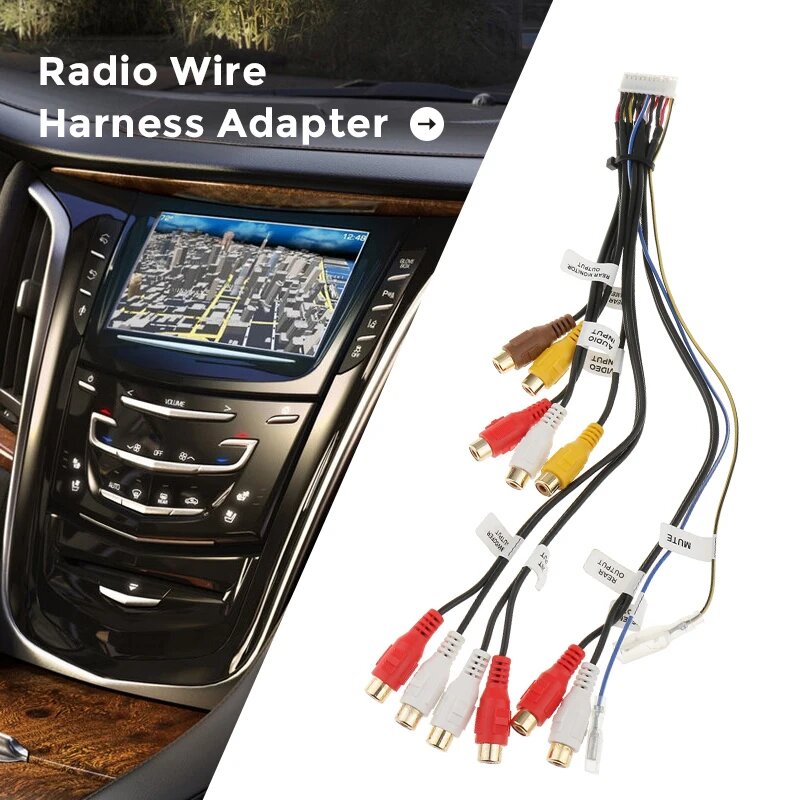 24-контактный автомобильный RCA жгут проводов Авто Аудио RCA выход разъем для Pioneer Avic-F700BT/7010BT/900BT/X7115BT/D3 и т. Д. Автомобильные аксессуары