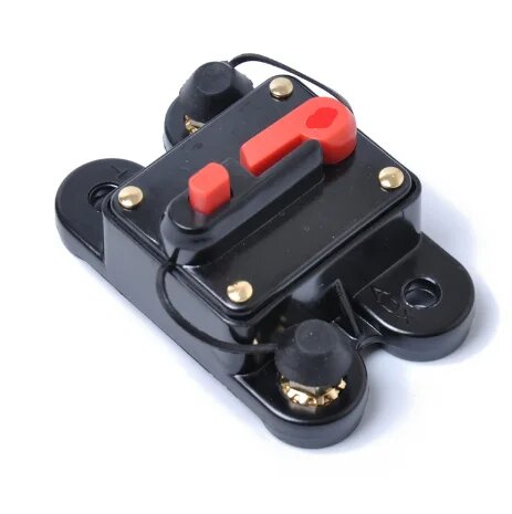 Автоматический выключатель для автомобиля, зеркальный выключатель цепи усилителя 100 A/125/60/80/150/200/A, аудио модифицирующий выключатель питания, Черный, Стандарт, 250A