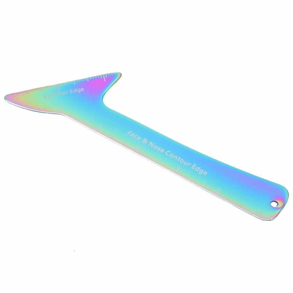 Малка, Вспомогательная линейка для красоты из нержавеющей стали-цвет