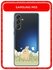 Чехол на Samsung Galaxy M55 / Самсунг M55 с принтом "Кролик в поле", прозрачный
