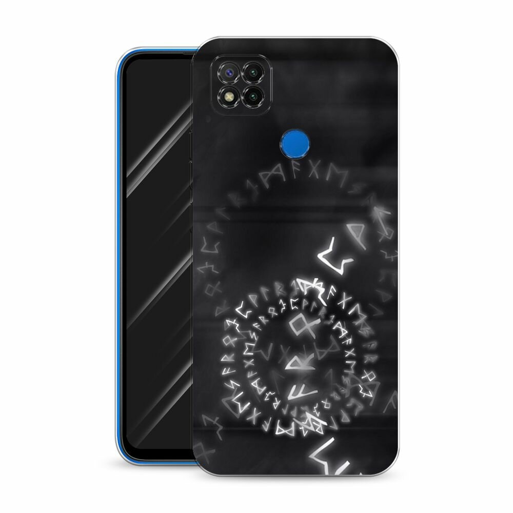 Силиконовый чехол на Xiaomi Redmi 9C / Сяоми Редми 9C с принтом "Руны" — фото 1