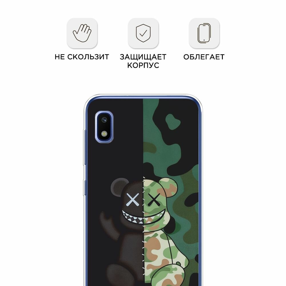 Чехол на Samsung Galaxy A10 / Самсунг Галакси А10 с принтом "KAWS 23 февраля 1" — фото 1