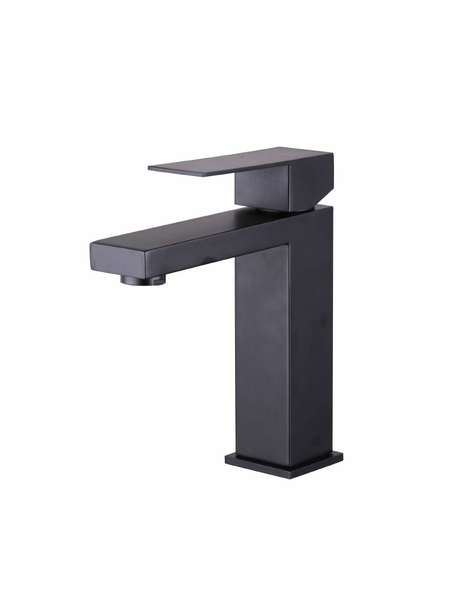 Melodia Della Vita Смеситель умывальник MELODIA Square картридж 25мм нерж. сталь черный MDV30620bk