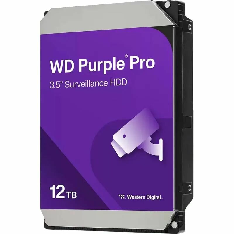 Жесткий диск WD PURPLE PRO SATA 12TB, 512 MB, 7200 rpm (WD122PURP)