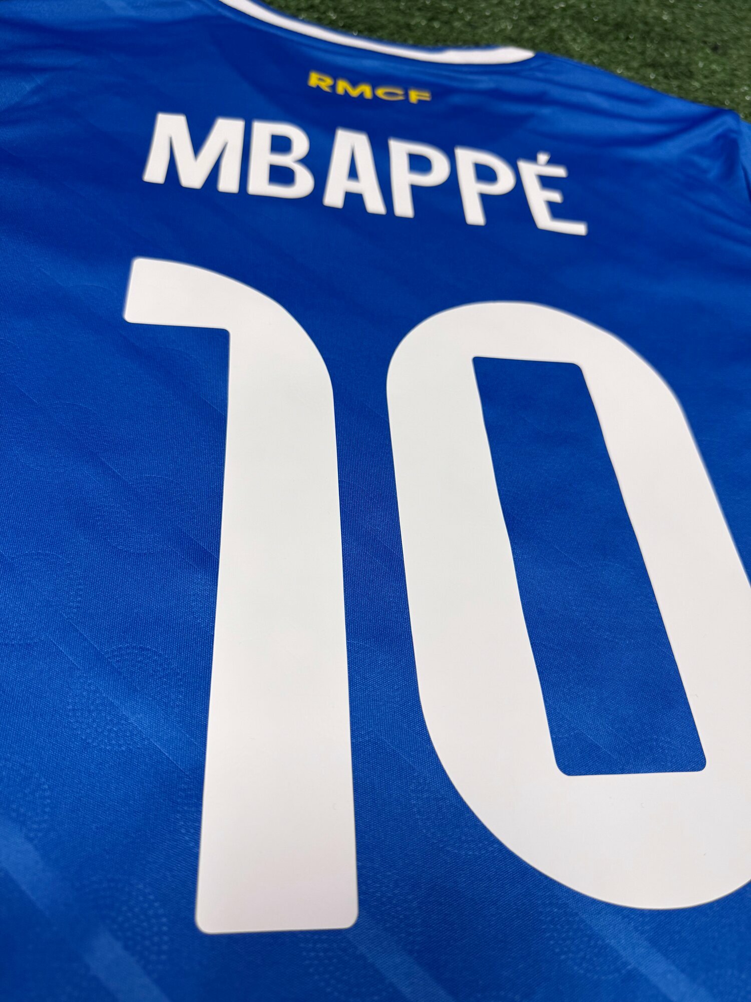 Футболка спортивная  Мбаппе Реал Мадрид Mbappe детская, размер 28, синий — фото 1