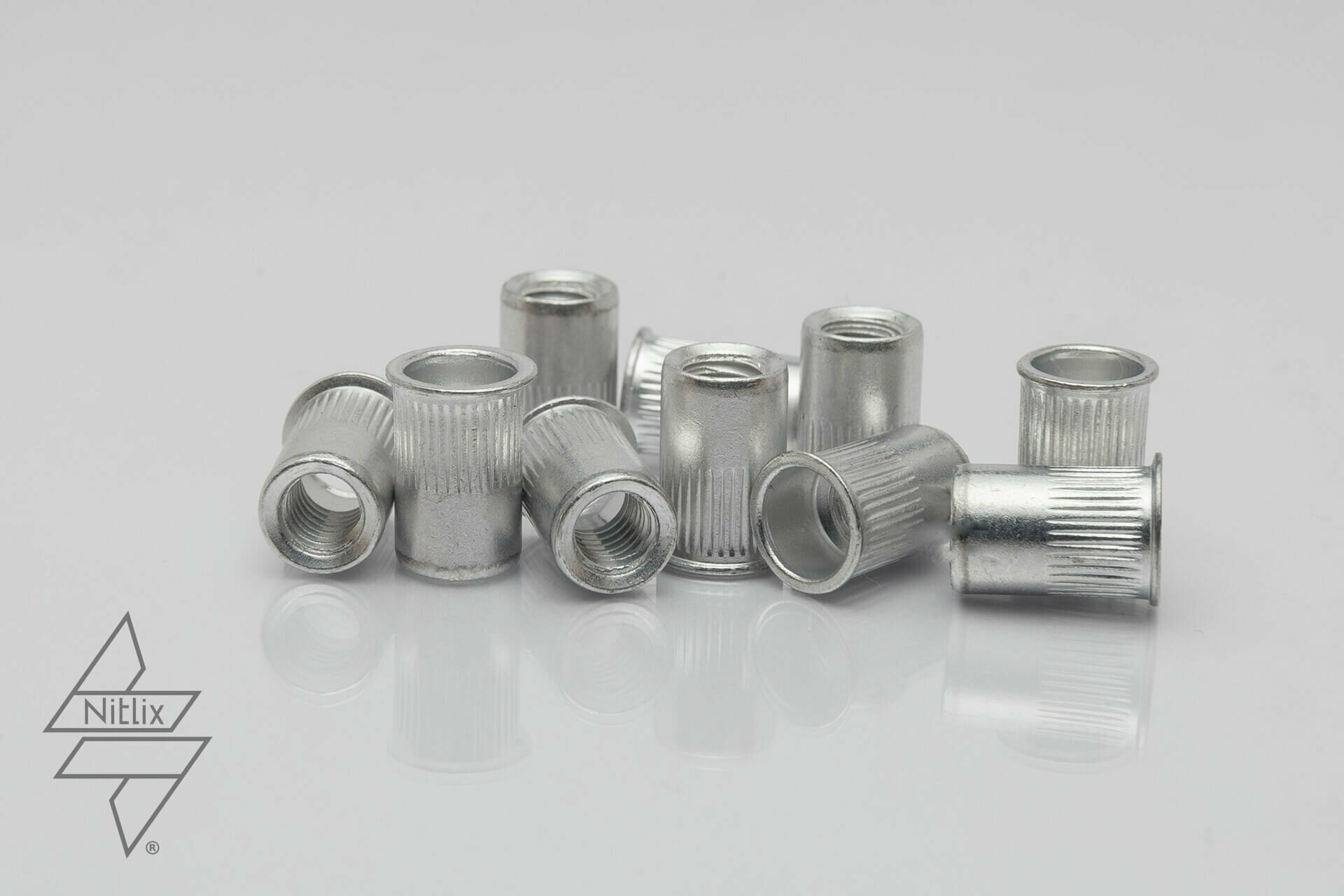 Гайка заклепочная NITLIX М4 уменьшенный борт AL, L=10,5 (0,5-2,0) 100 шт.