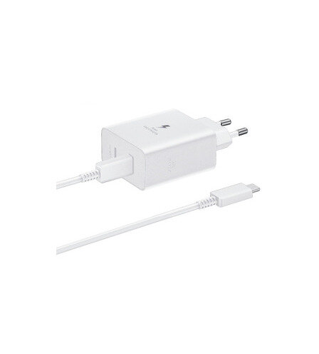 Сетевое з/у Samsung USB Type-C PD 50Вт EP-T5020X 50W 3A (PD) 2xUSB White