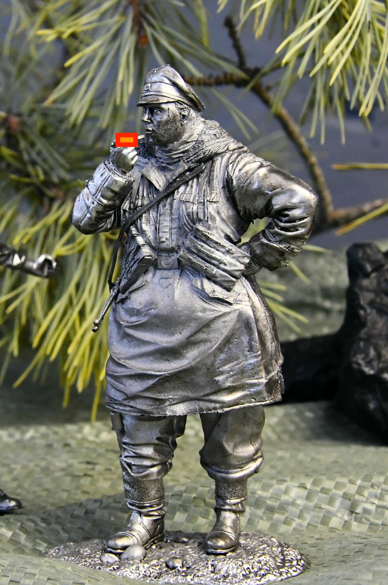 Оловянный солдатик Немецкий офицер в зимней форме 1941-1945