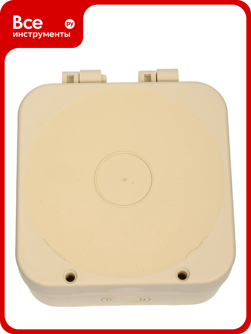 Коробка монтажная распределительная двухкомпонентная для видеокамер Рувинил тусо 133x120x60 мм HF IP68 бежевая