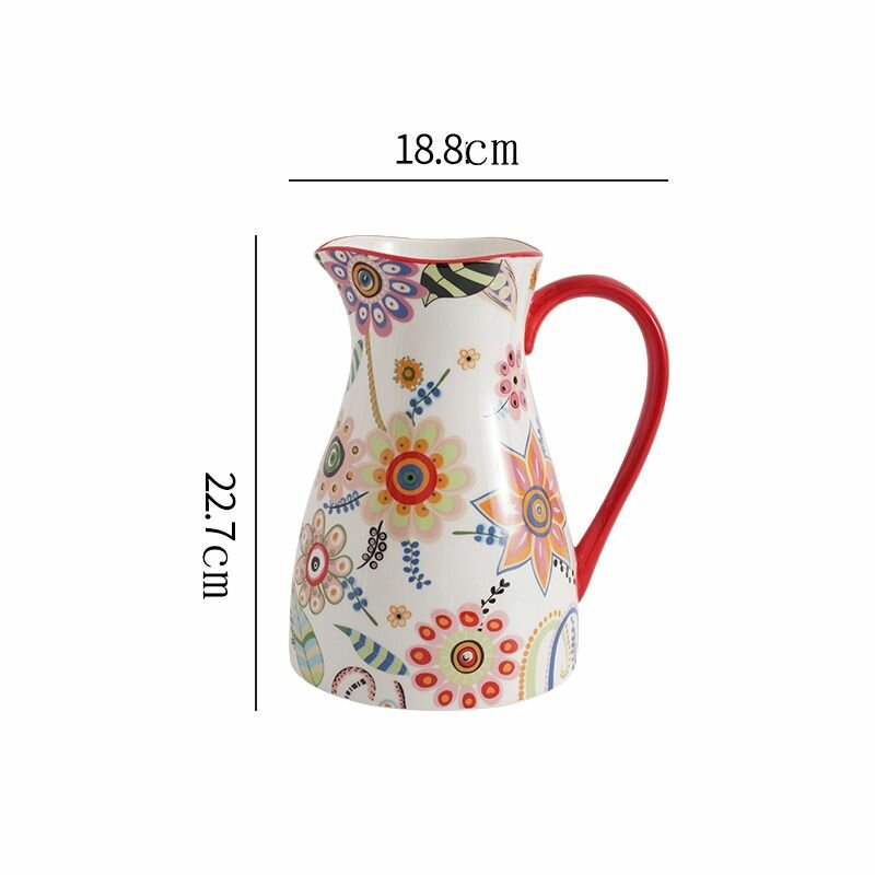 <Керамический домашний графин для холодной воды в скандинавском стиле> Большая емкость, графин для прохладной воды