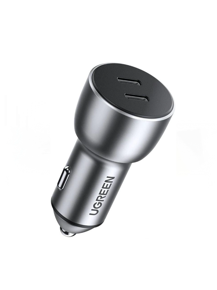 UGREEN Автомобильное зарядное устройство UGREEN CD213 (70594) USB-C PD+USB-C PD 60W Fast Car Charger серый