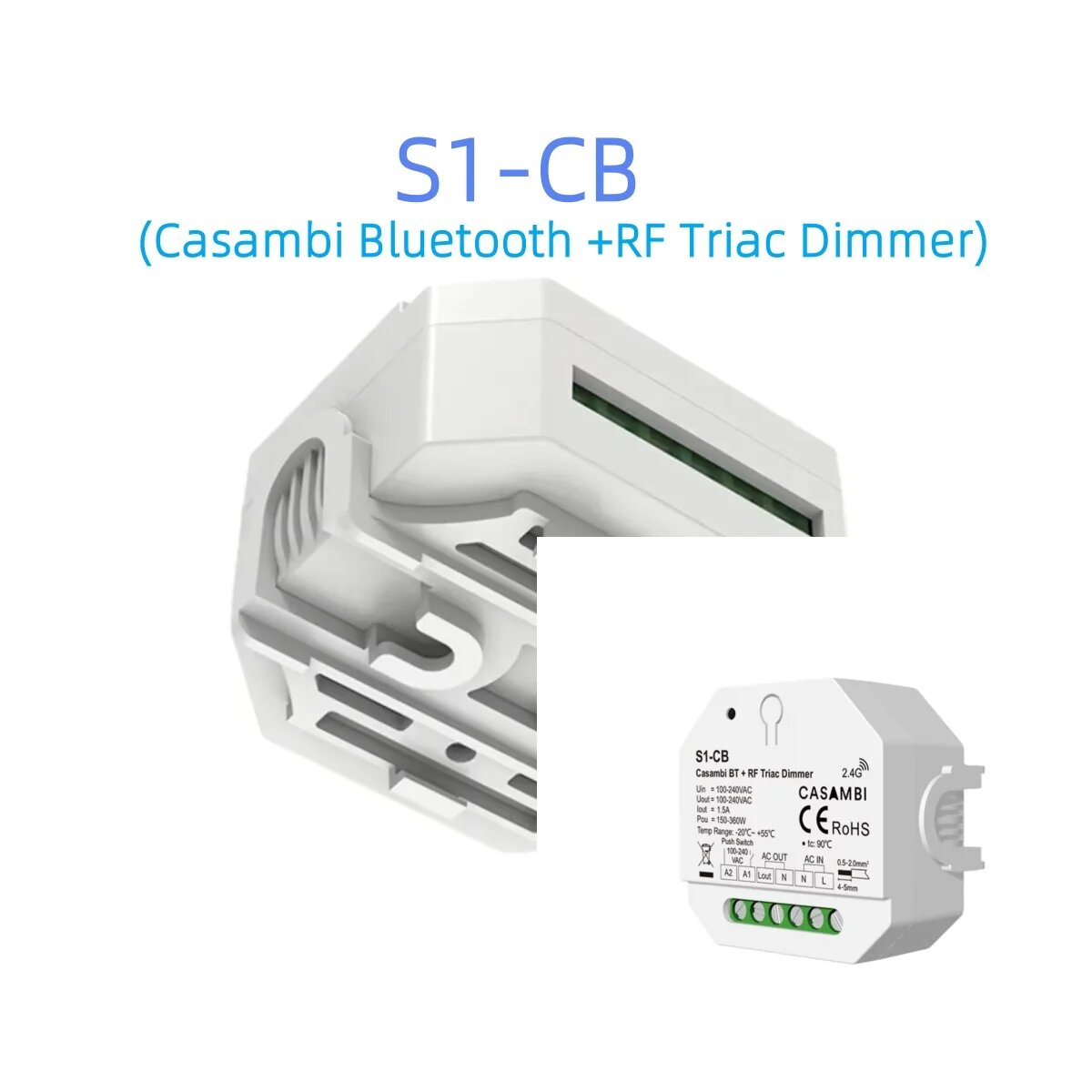 SKYDANCE S1-CB Casambi Bluetooth + RF 1-канальный диммер для светодиодных ламп