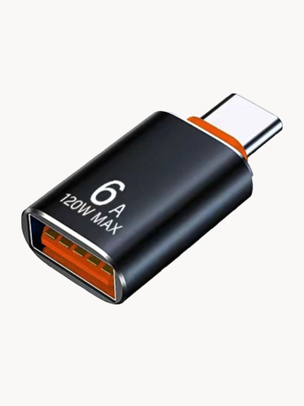 Адаптер переходник USB 3.0 Type-A на USB Type C / 6А / 120W max