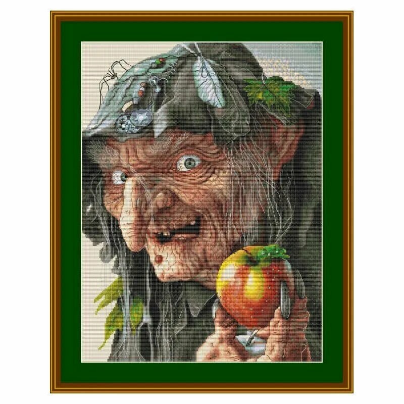 Набор для вышивания крестом, Волшебник эльфов, Вышивка, Подсчитал холст, Крестный комплект стежка