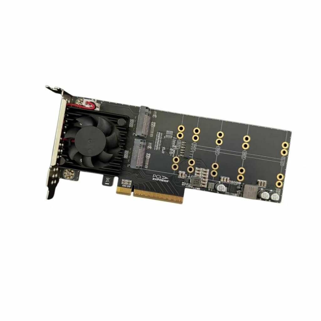 Четырехдисковая карта расширения NVME PLX8747-одиночная карта