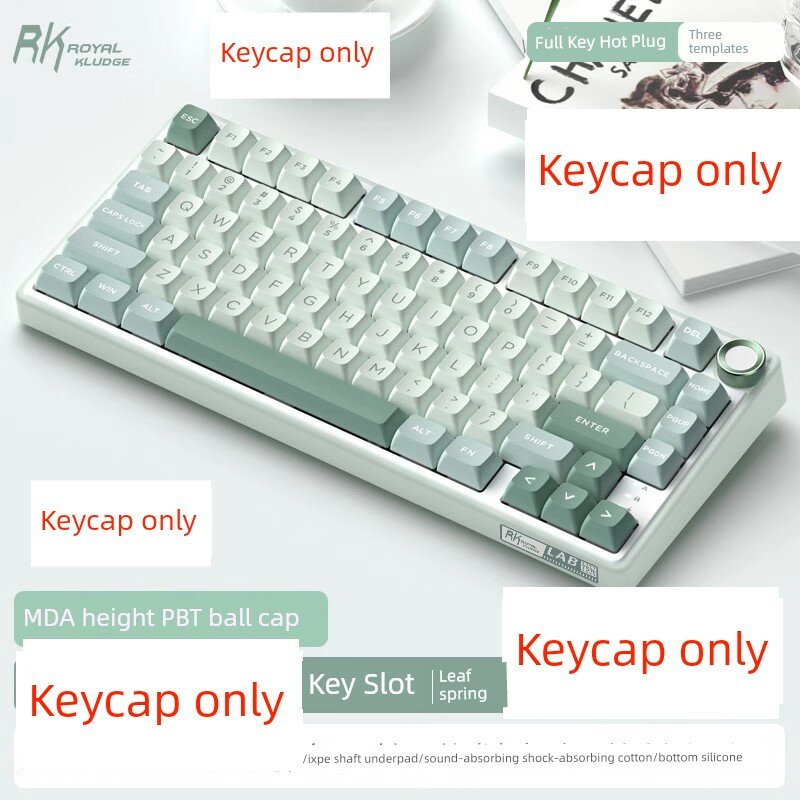 Оригинальные кейкапы PBT для механических клавиатур RKS75/R75PRO/R98/H81/H87/S98 и других, только кейкапы R75