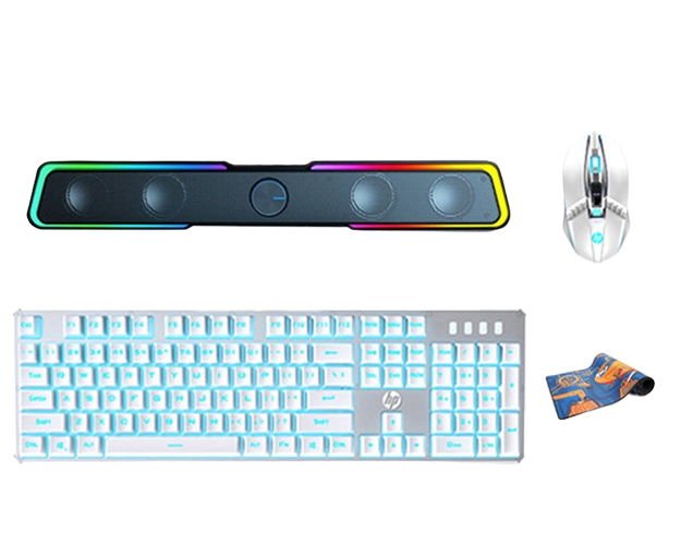 Набор клавиатуры и мыши для киберспорта HP GK100+M270, e-sports set, цвет: gk100 + m270 + speaker