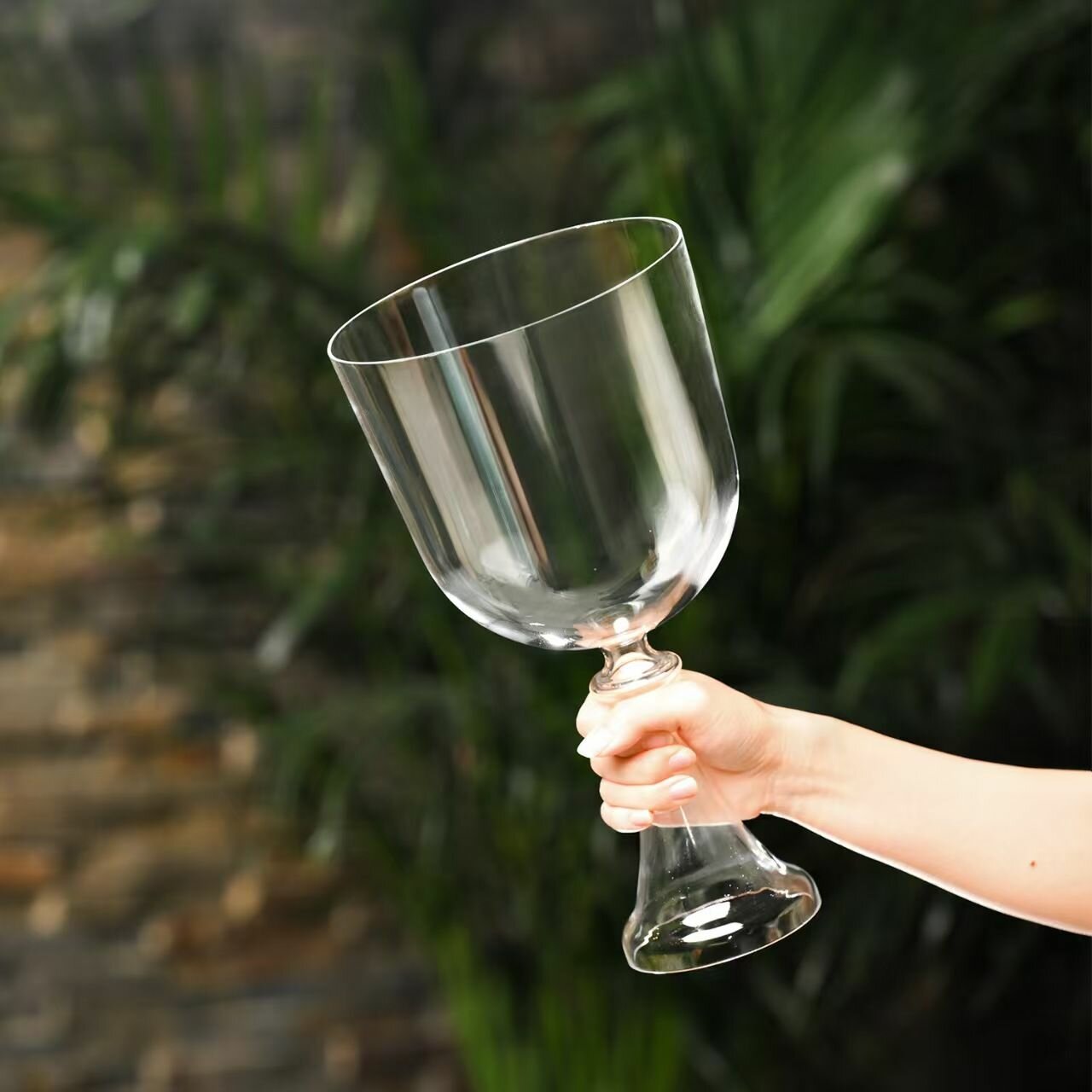 Хрустальная портативная хрустальная чаша для Святого Грааля, медитации и исцеления-6 дюймов